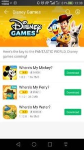 Disney Interactive games
