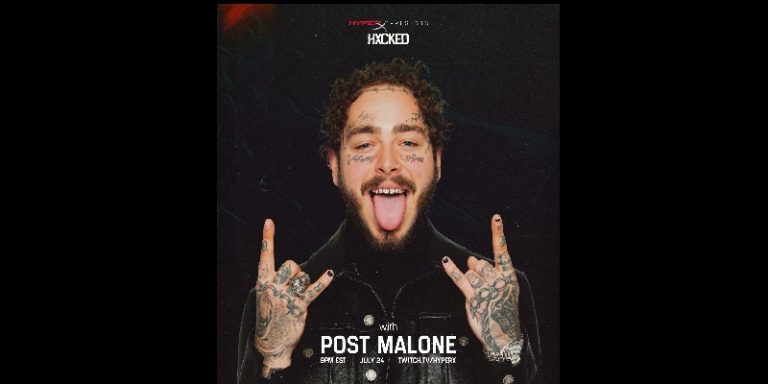 HyperX announces Post Malone online fan event – HXCKED