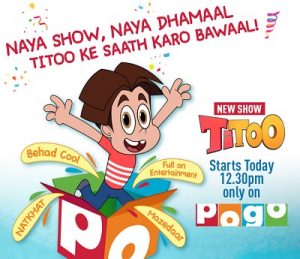 Animated series, 'Titoo', produced by Cosmos Maya, launched today on POGO