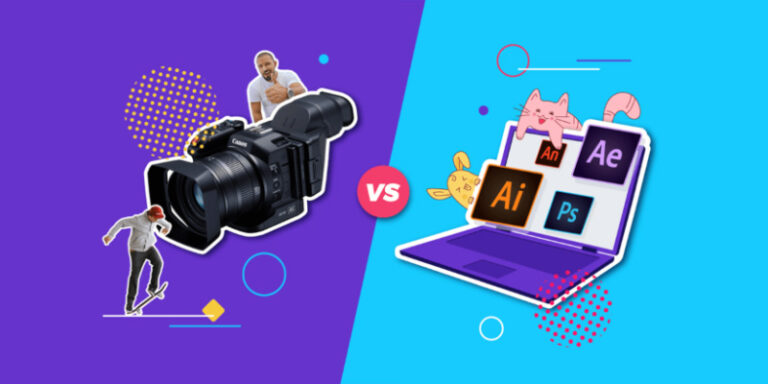 Three main differences between animated and live-action video