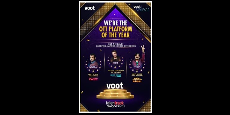 Voot emerges as ‘OTT Platform of the Year’ at Talent Track Awards