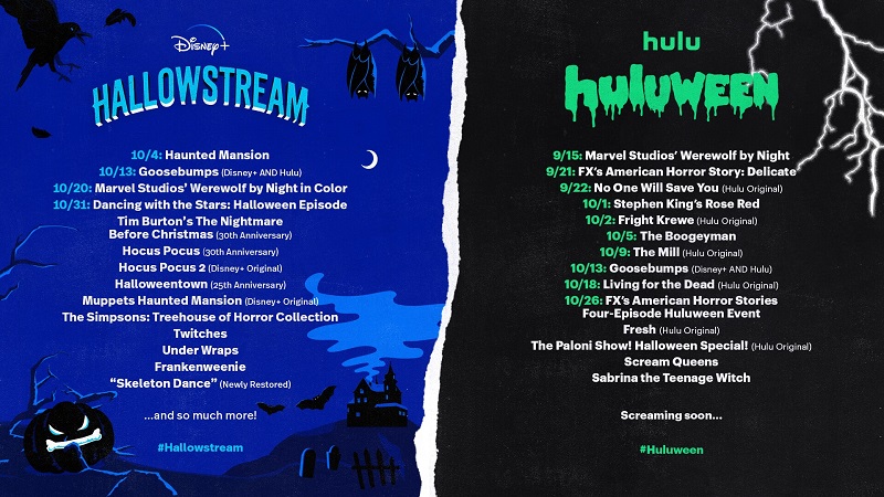 Hulu’s Huluween And Disney+’s Hallowstream bring amazing Halloween lineup