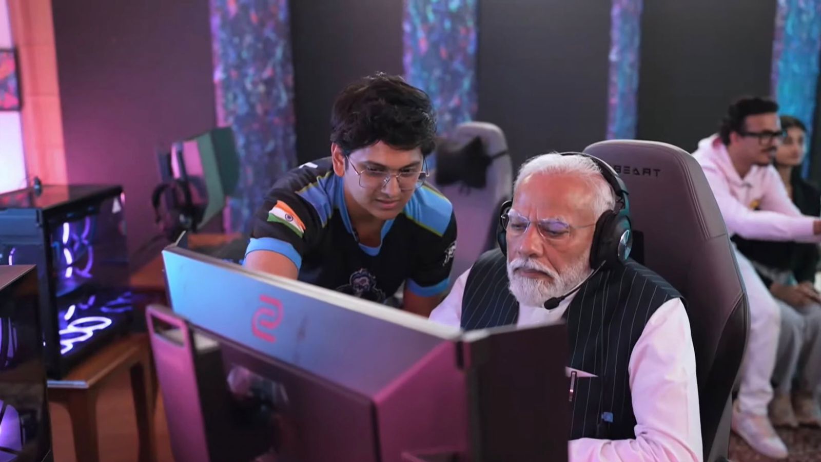 PM Narendra Modi engages in discussion with Indian gamers